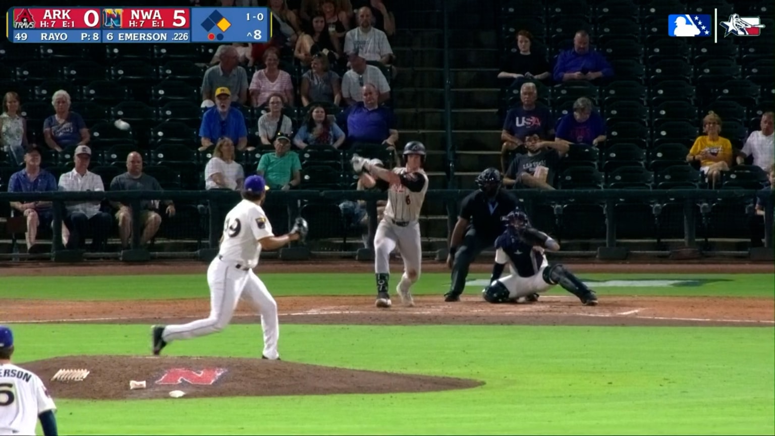 Colt Emerson's three-hit night | 08/14/2025 | MiLB.com