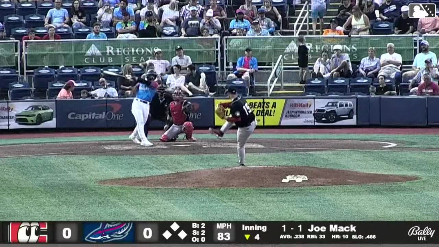 Joe Mack's 11th dinger of the season | 06/21/2024 | Blue Wahoos