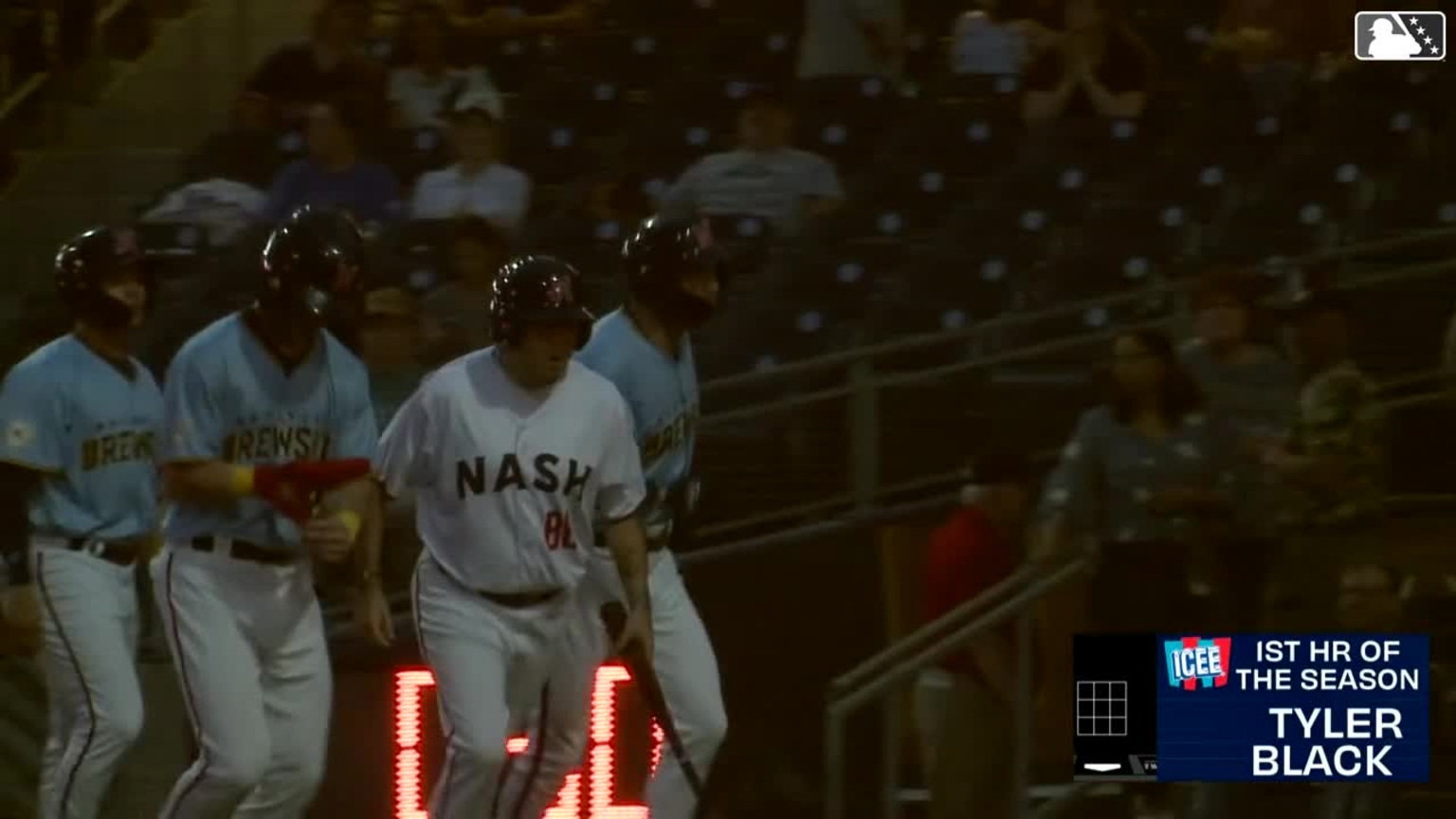 Tyler Black's first home run of 2024 | 04/17/2024 | Sounds