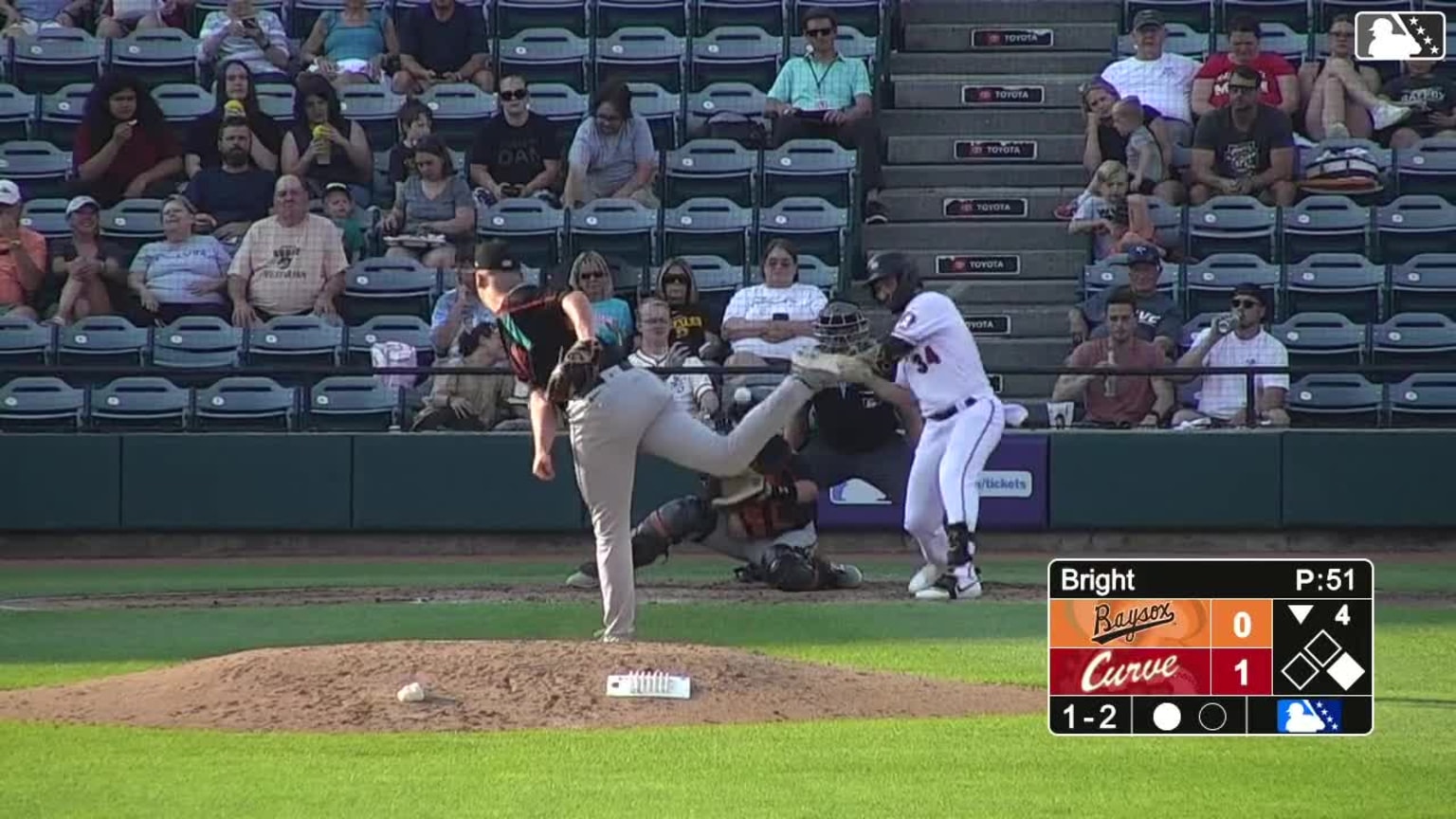 Trace Bright strikes out his fifth and final batter | 07/09/2024 | Baysox