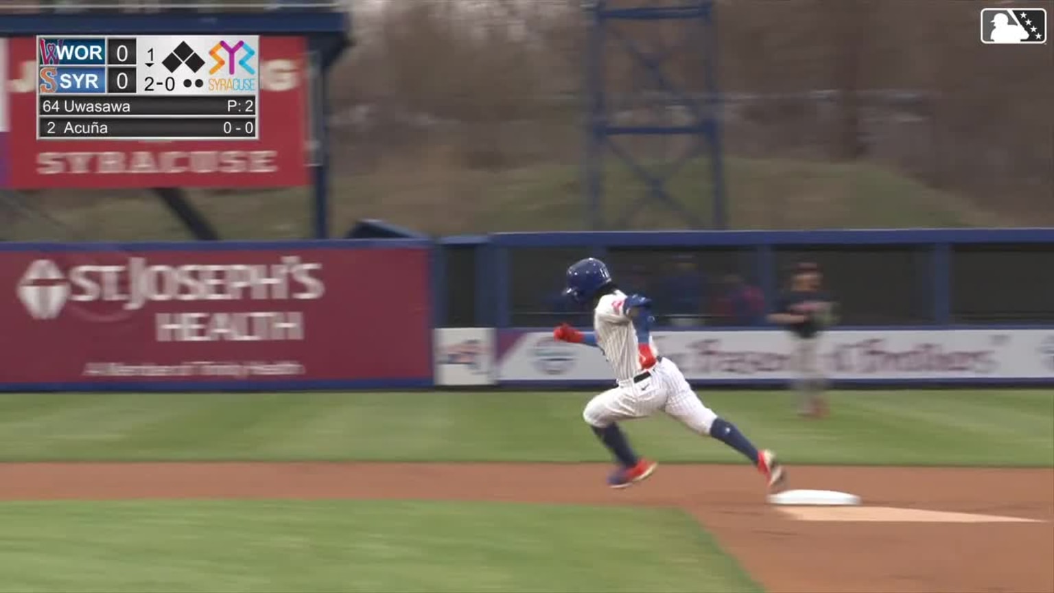 Luisangel Acuña ropes a triple to center field | 04/10/2024 | MiLB.com