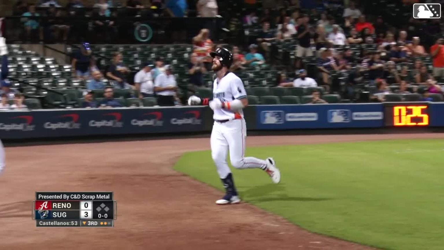 Trey Cabbage's solo home run | 09/26/2024 | Space Cowboys