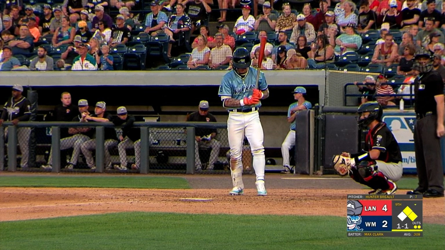 Max Clark hits a game-tying triple | 07/26/2024 | Whitecaps