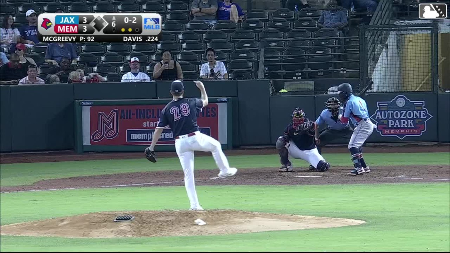 Michael McGreevy's ninth strikeout | 06/22/2024 | MiLB.com