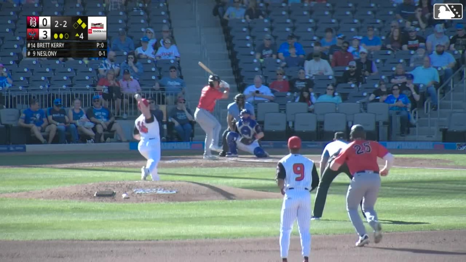 Brett Kerry's seventh strikeout | 04/13/2024 | Trash Pandas