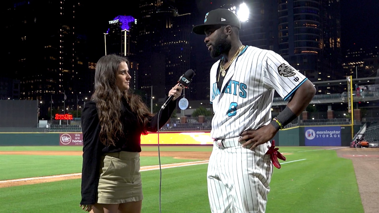 Bryan Ramos after his 2-double Tuesday night | 04/30/2025 | Knights