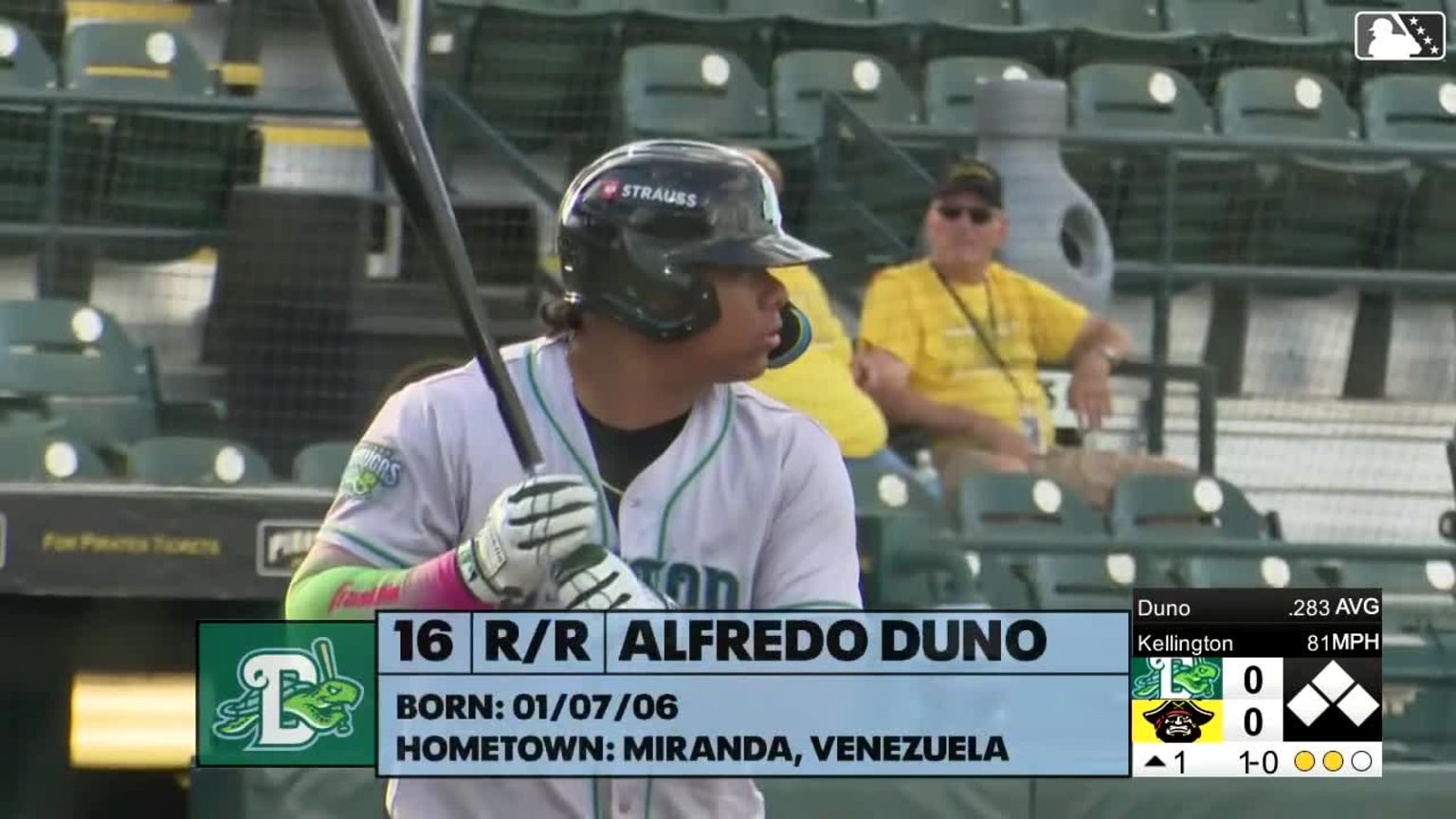 Alfredo Duno goes deep for a third consecutive game | 08/22/2025 | Tortugas