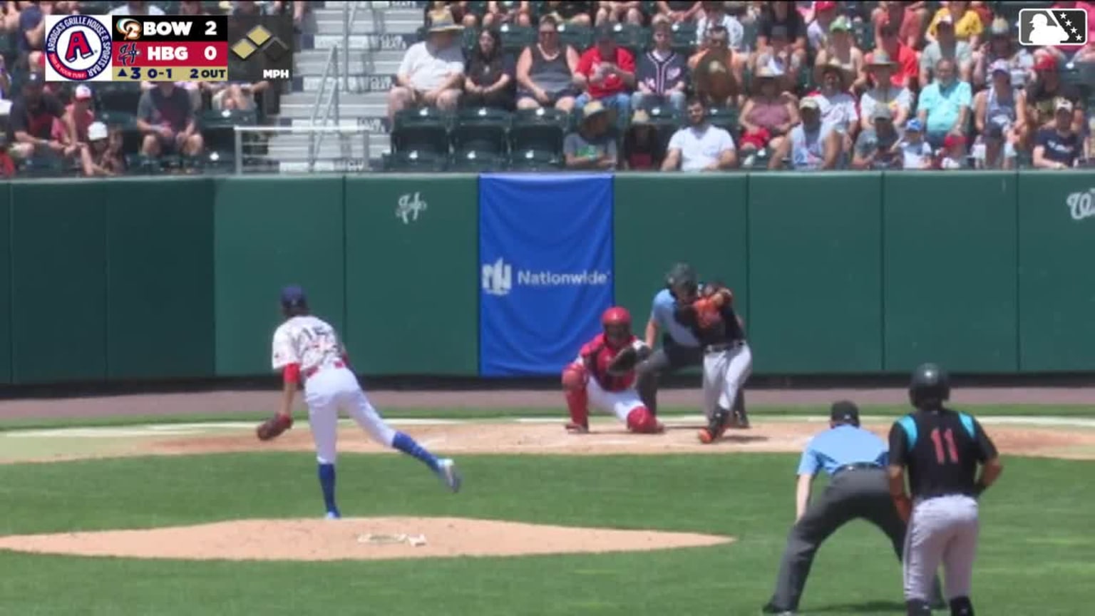 John Rhodes' three-run homer | 06/16/2024 | Baysox