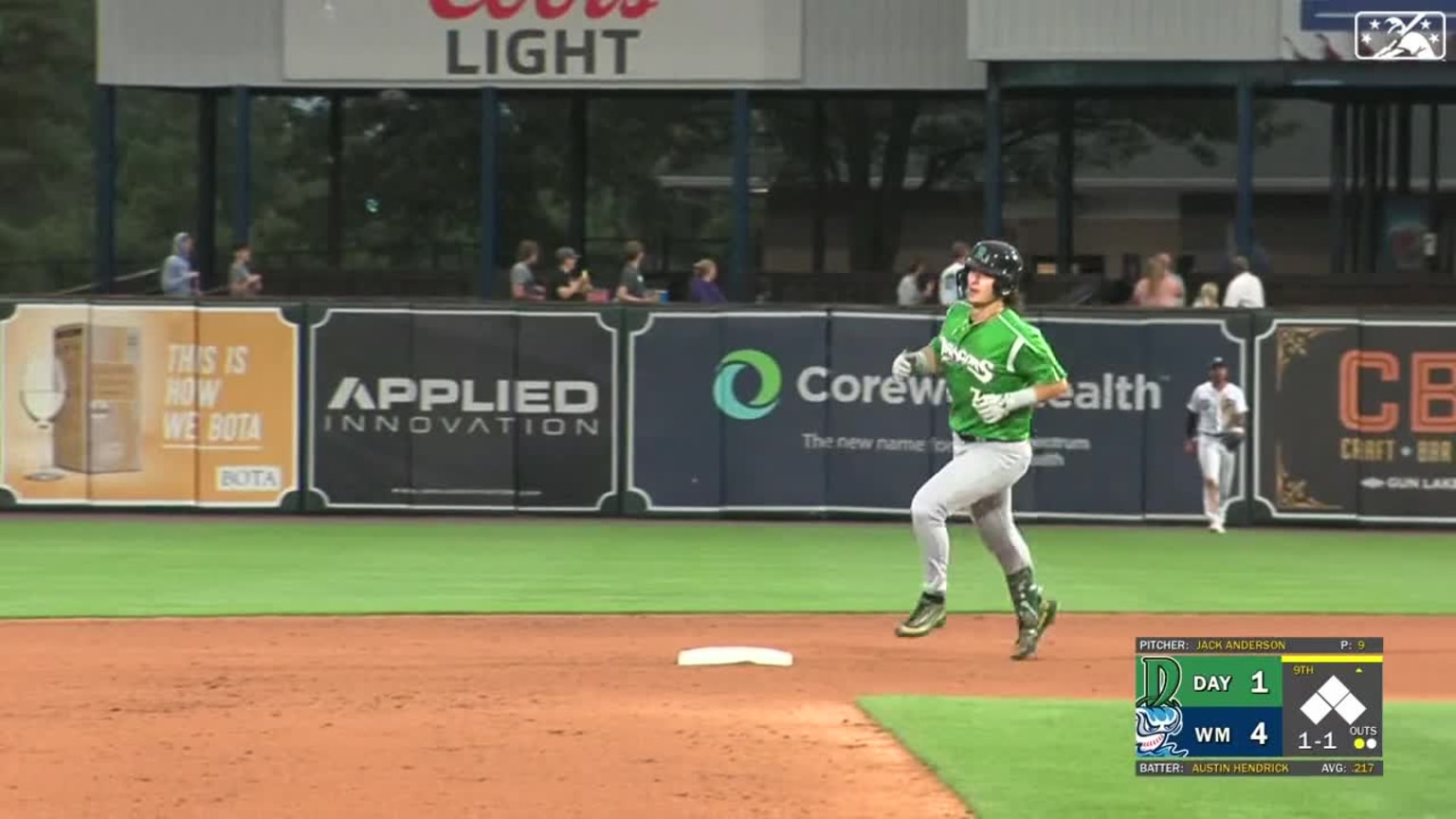 Austin Hendrick hits a solo homer | 06/30/2023 | Dragons