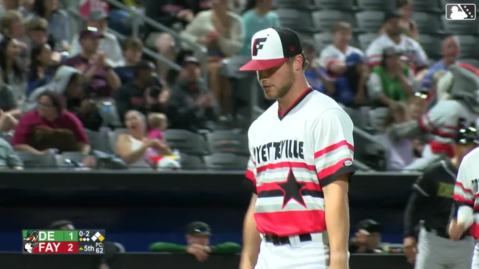James Hicks fans eighth hitter vs. Down East | 04/28/2024 | Woodpeckers