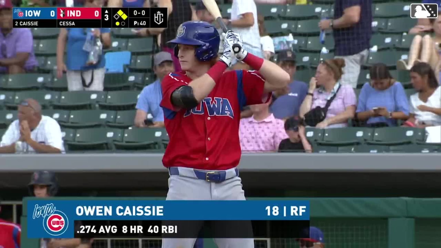 Owen Caissie drives in two with a single | 06/22/2024 | Cubs