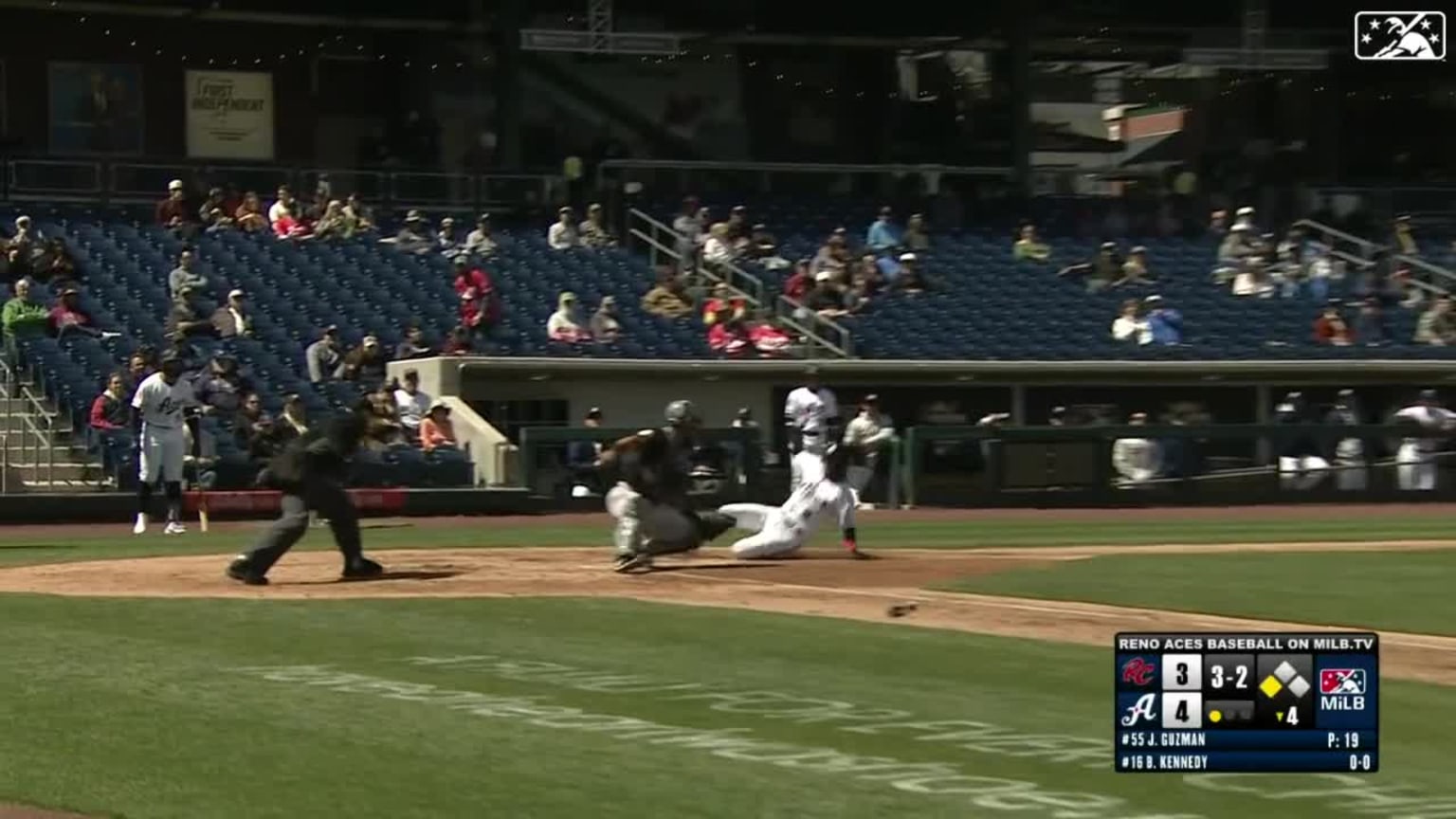 Clint Coulter nabs runner at home | 04/13/2023 | MiLB.com