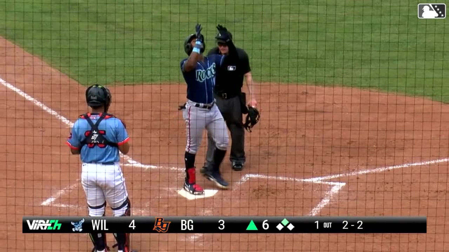 Jeremy De La Rosa's two-run home run | 06/02/2024 | Blue Rocks