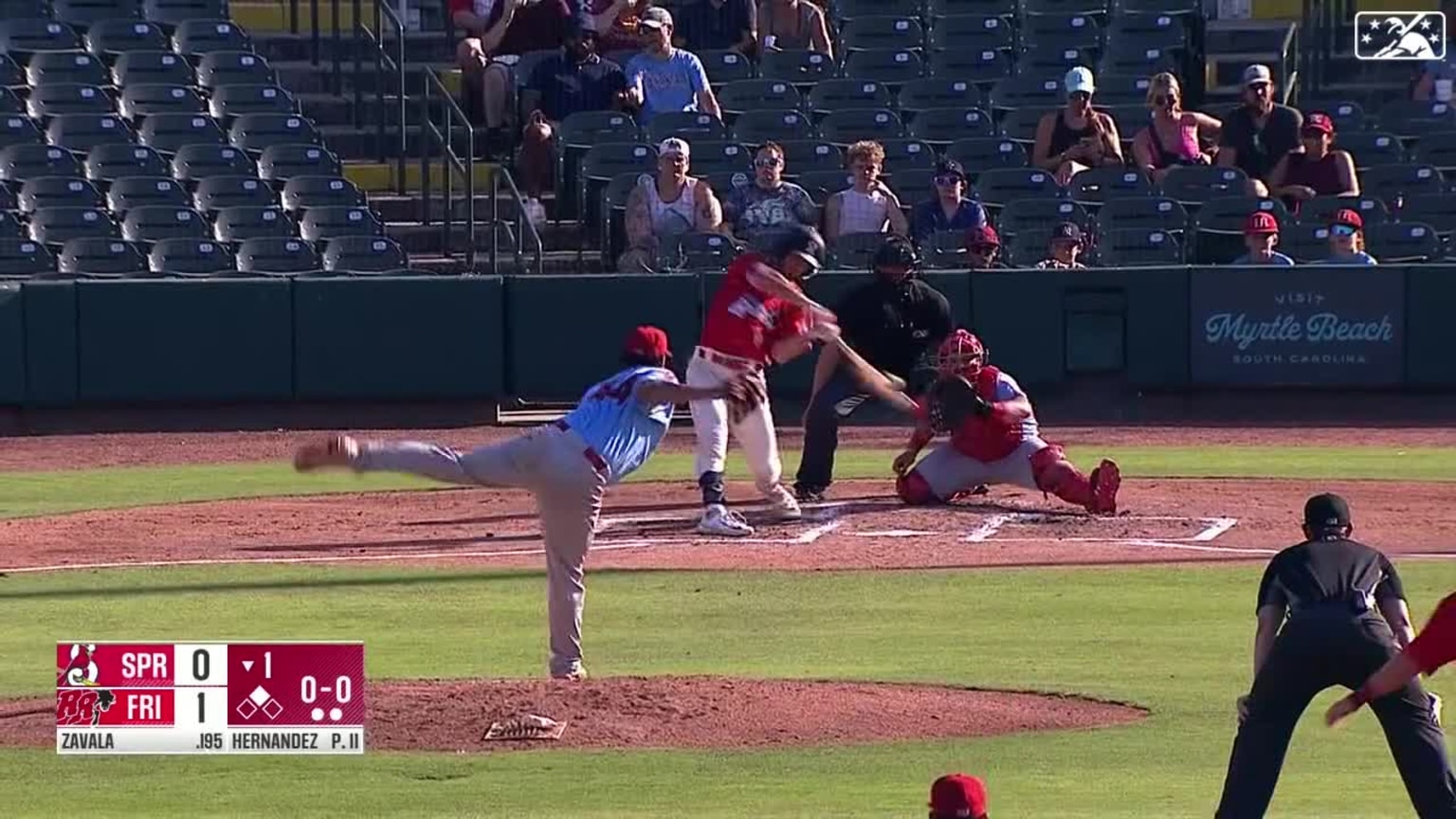Aaron Zavala's RBI single | 06/25/2023 | RoughRiders