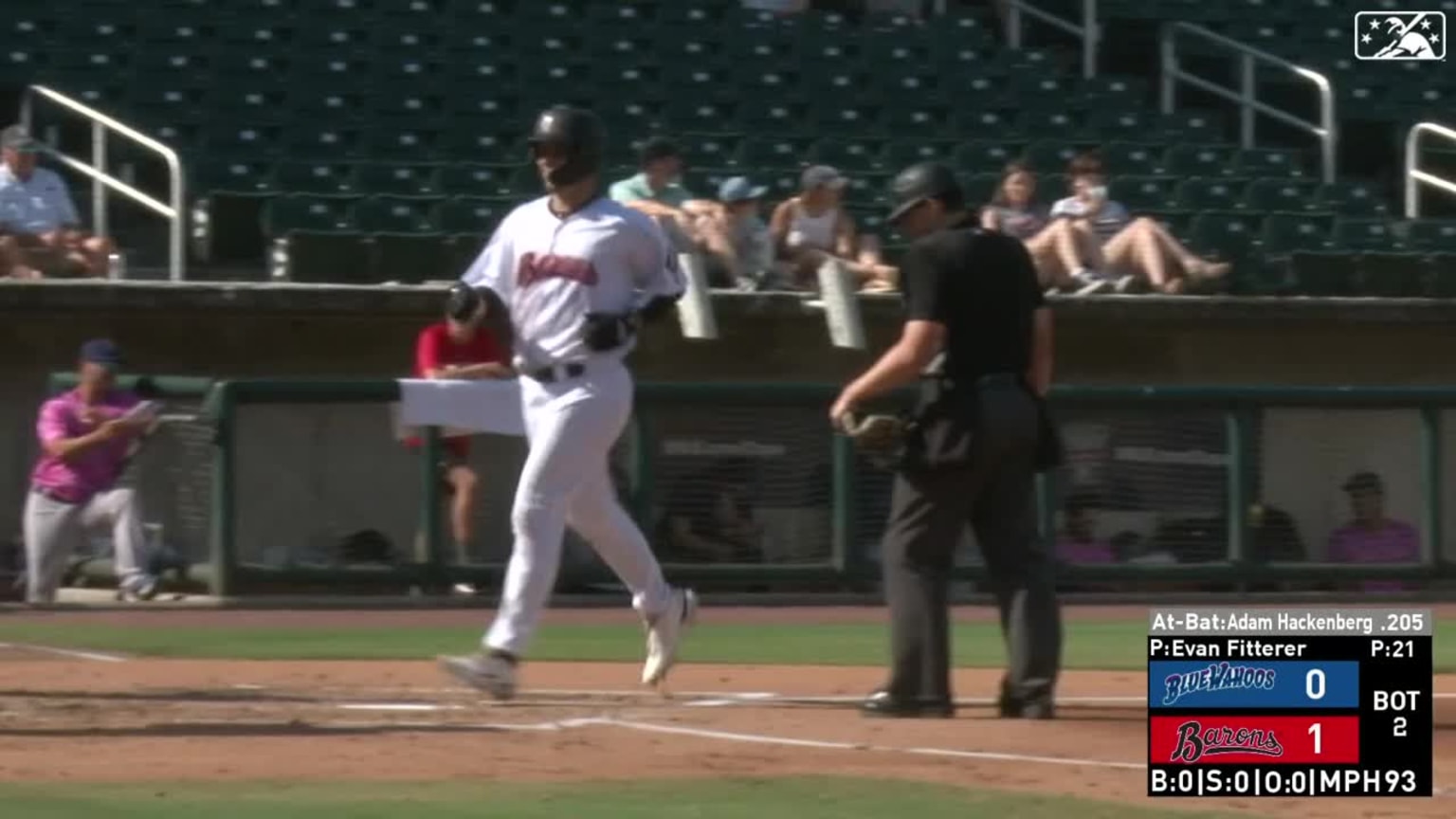 Adam Hackenberg 's two-run homer | 05/14/2023 | Barons