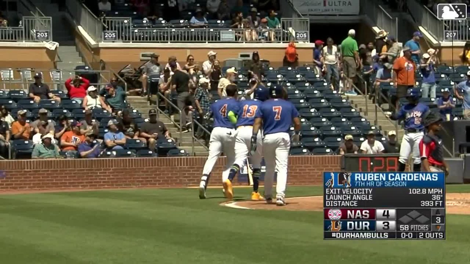 Ruben Cardenas' three-run home run | 05/07/2024 | MiLB.com