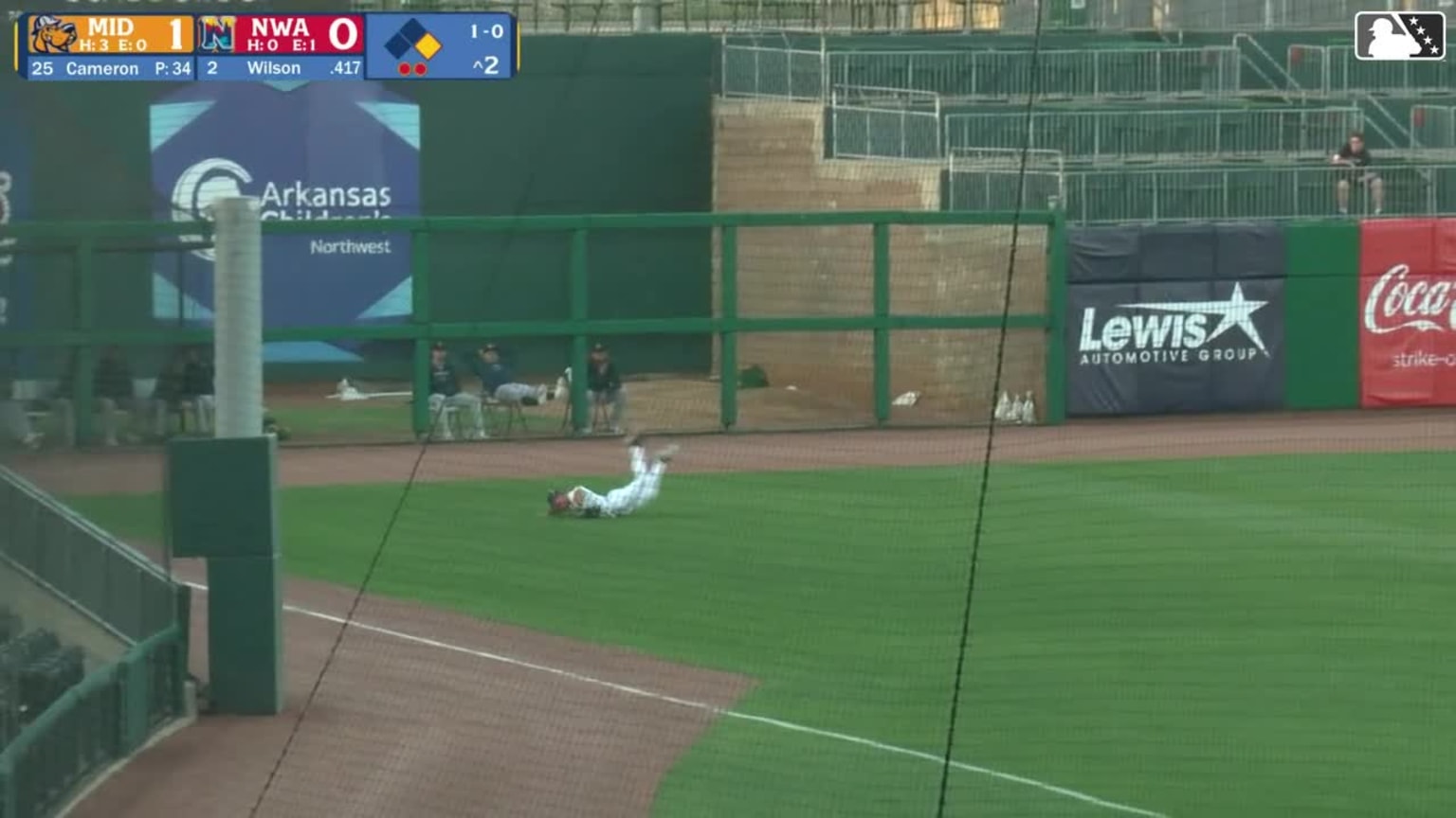Peyton Wilson makes an incredible diving catch | 04/18/2024 | MiLB.com