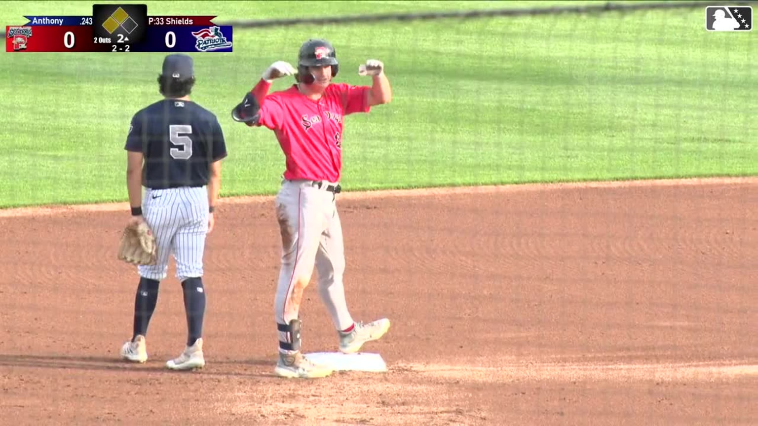 Roman Anthony's two-run double | 07/23/2024 | Sea Dogs