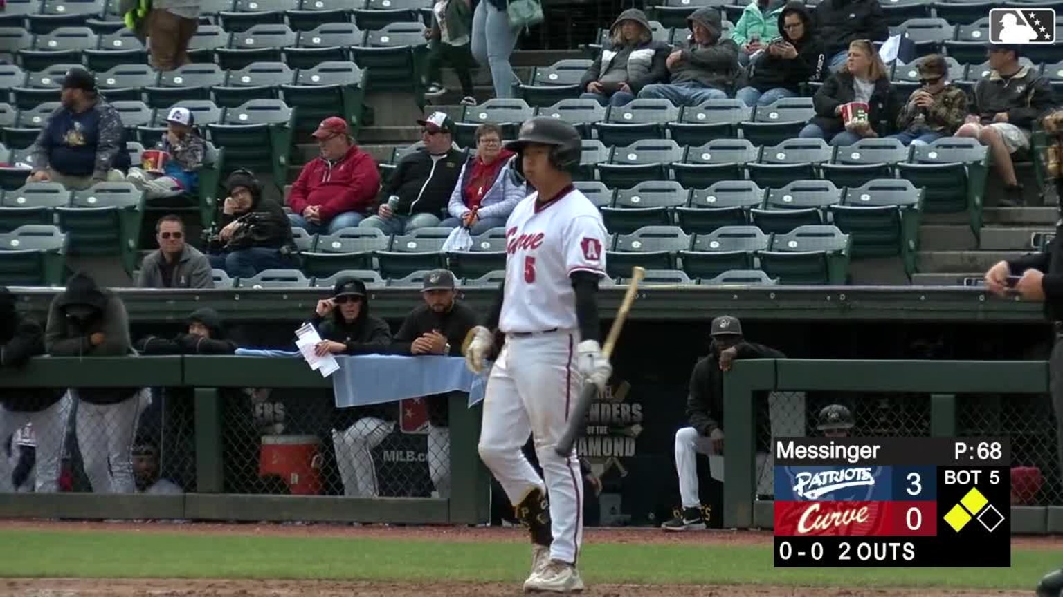 Zach Messinger fans eighth and final batter | 05/12/2024 | Patriots