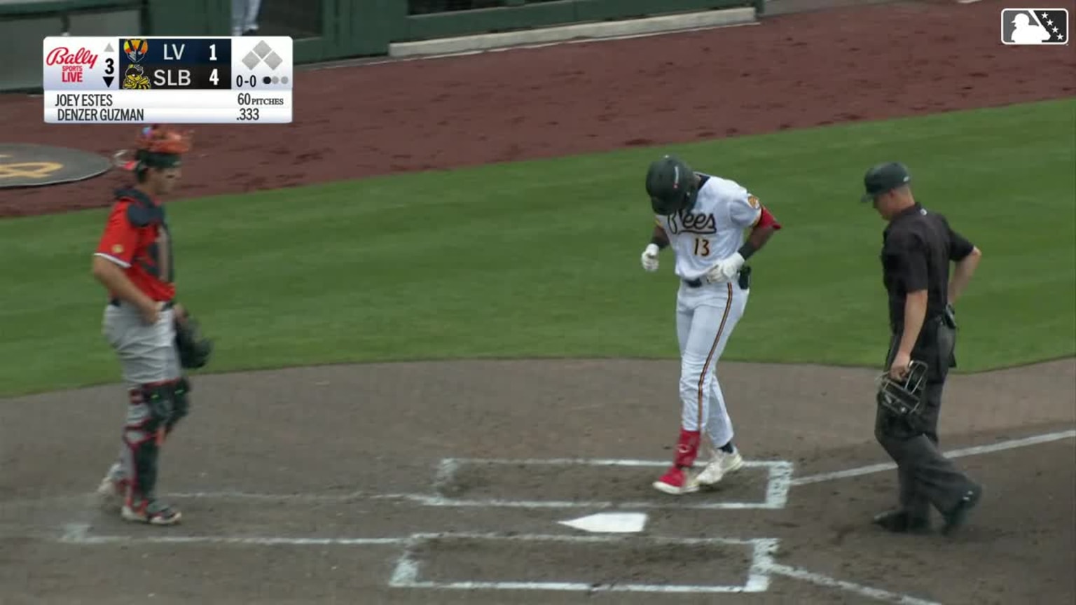 Denzer Guzman's first Triple-A home run | 08/08/2025 | Bees