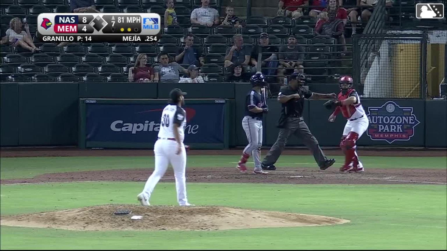 Andre Granillo fans a batter in a perfect inning | 07/03/2024 | Redbirds