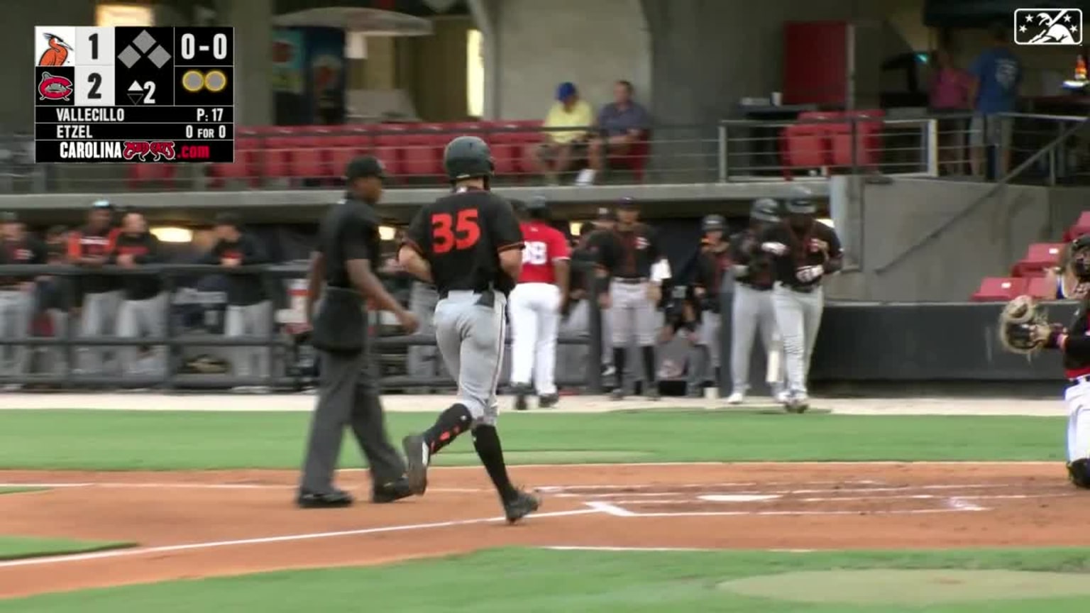 Matthew Etzel's solo home run | 08/09/2023 | Shorebirds