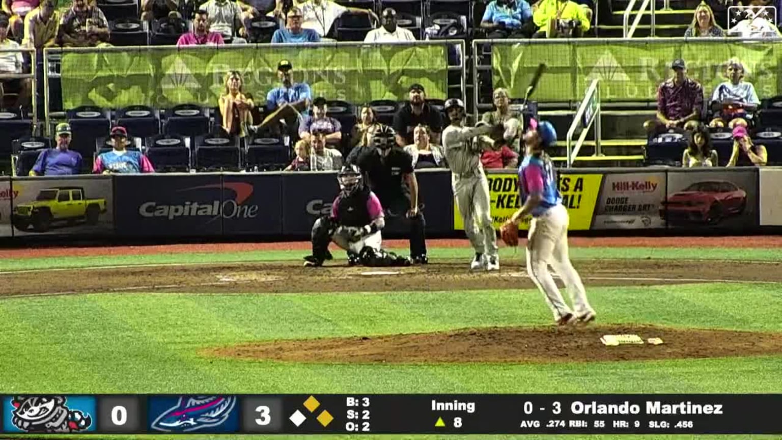 Jeremiah Jackson's three-run jack | 07/21/2023 | Trash Pandas