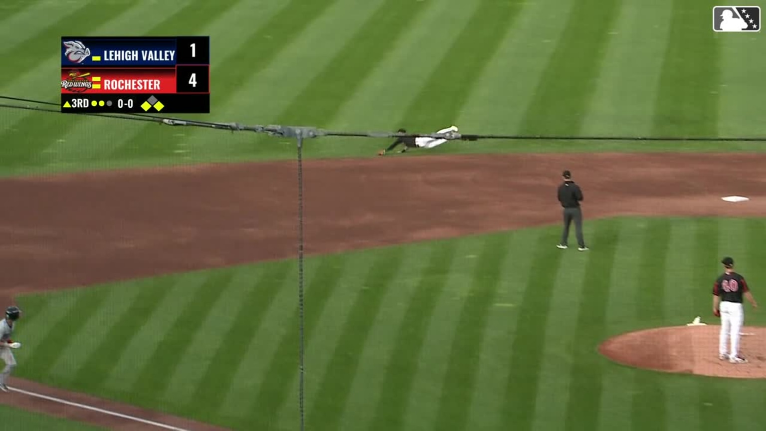 Jackson Cluff's diving play | 05/02/2025 | Red Wings