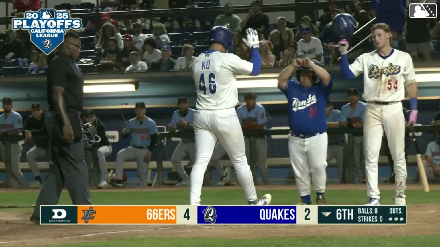 Ching-Hsien Ko crushes a solo home run | 09/12/2025 | Quakes