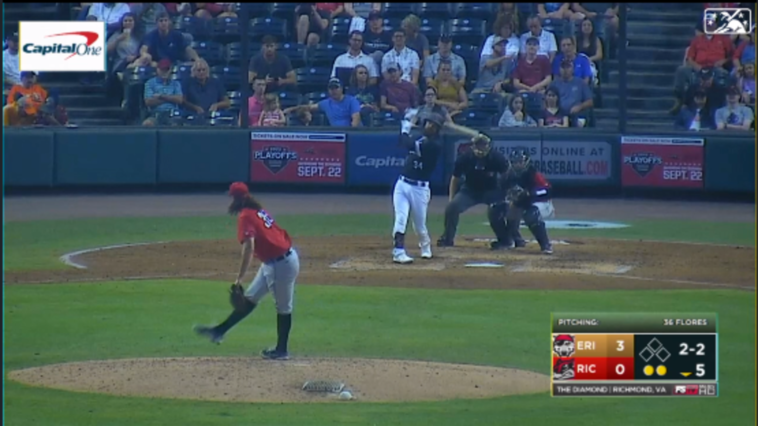 Flores fans 8 | 09/18/2022 | MiLB.com