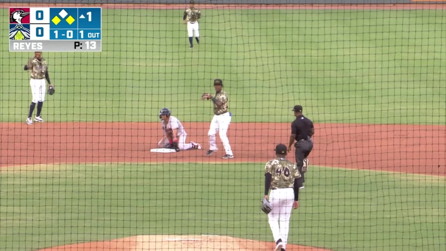 Blake Mitchell catches runner stealing | 09/18/2024 | Fireflies