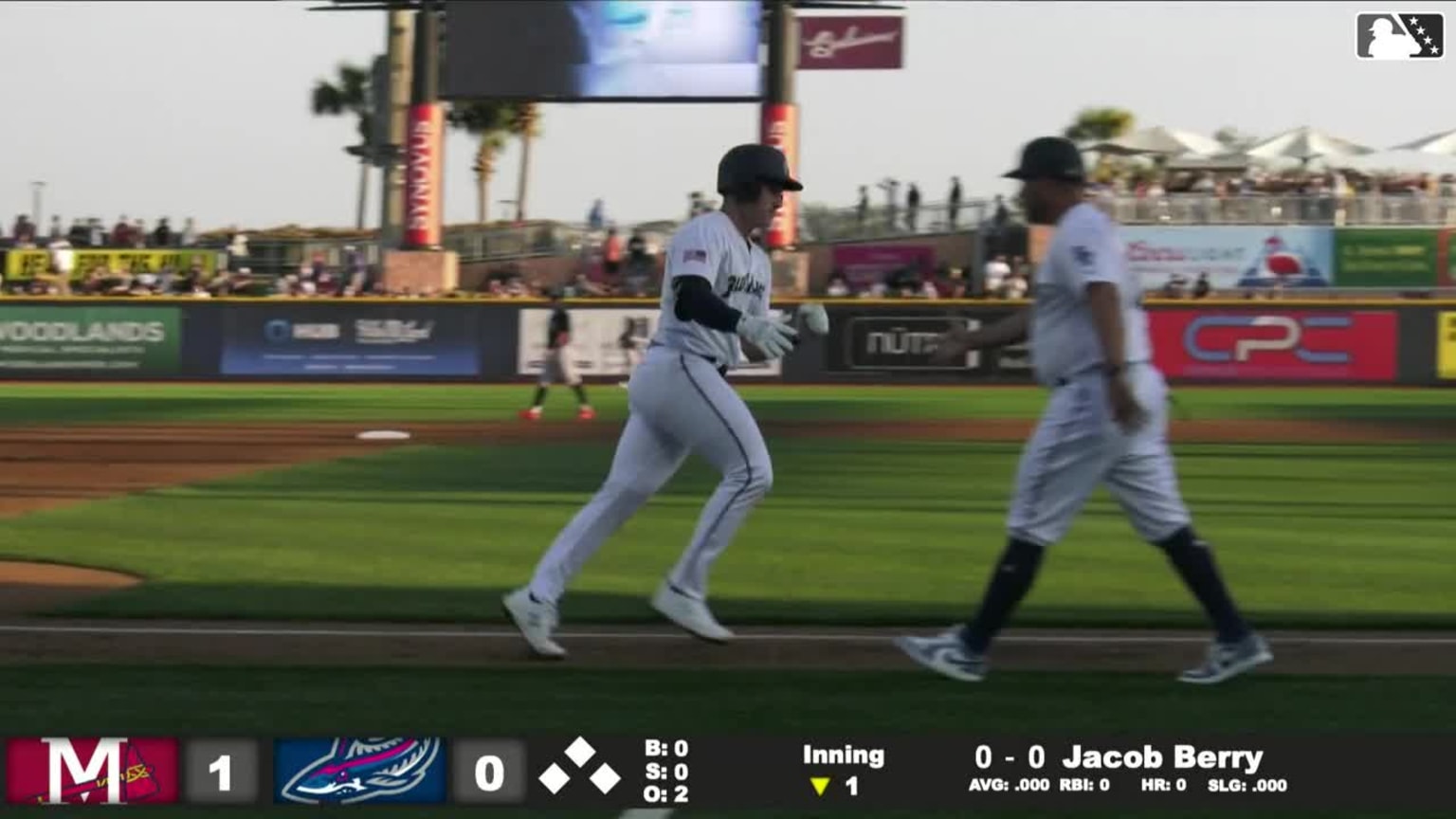 Jacob Berry's solo home run | 04/05/2024 | Blue Wahoos
