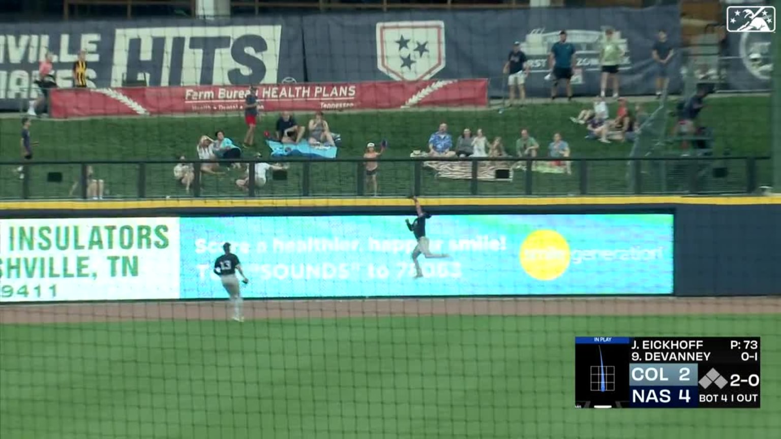 Chris Roller's spectacular catch | 07/06/2023 | MiLB.com