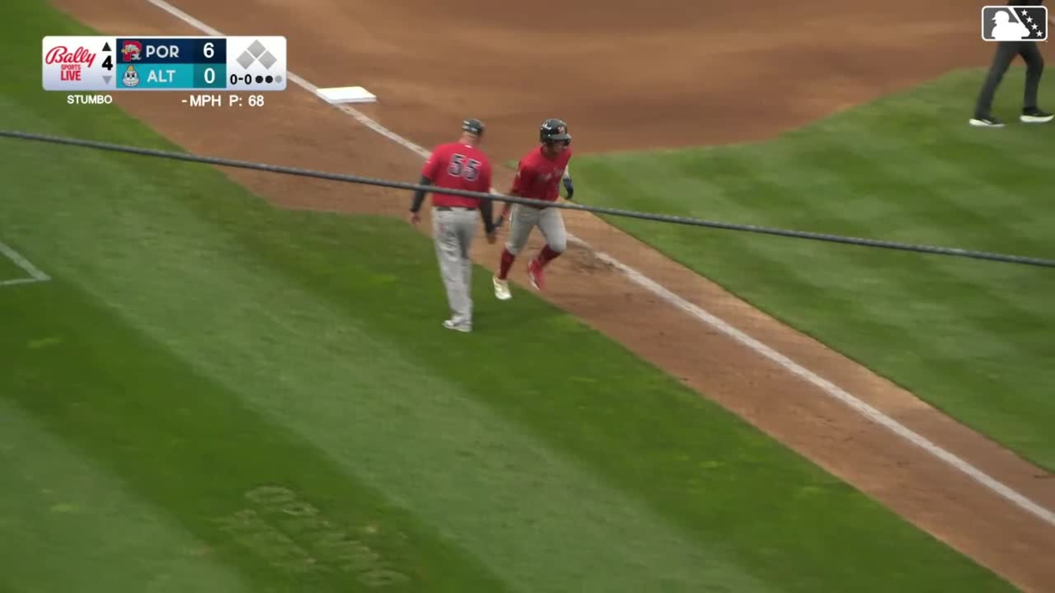 Marvin Alcantara homers (1) on a fly ball to center field. | 04/16/2026 ...