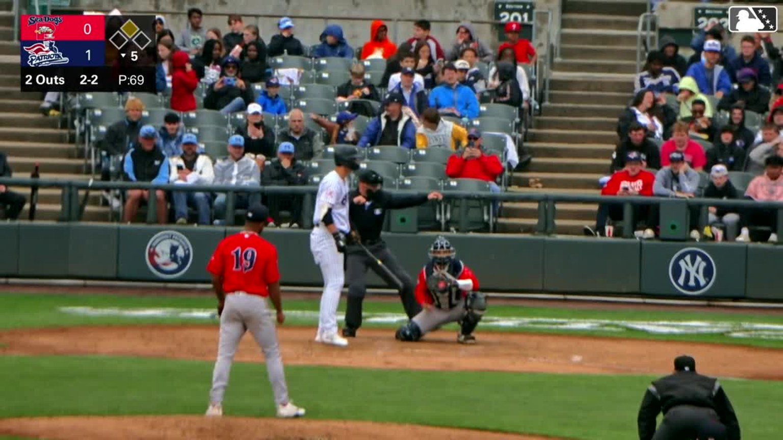 Angel Bastardo notches his eighth strikeout | 05/15/2024 | Sea Dogs