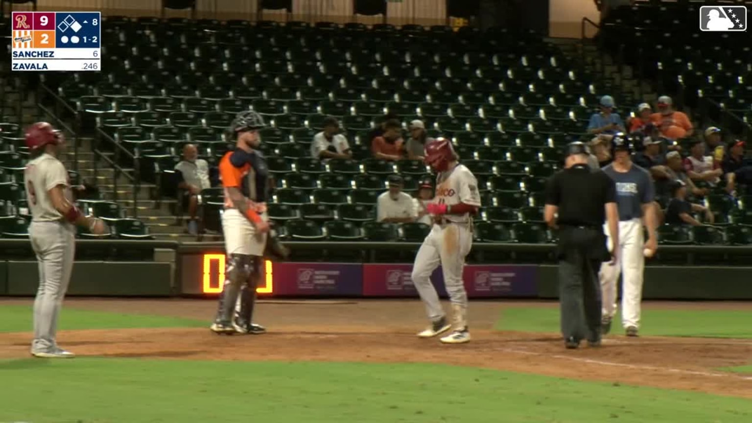 Cameron Cauley smashes his 13th homer | 08/20/2025 | RoughRiders