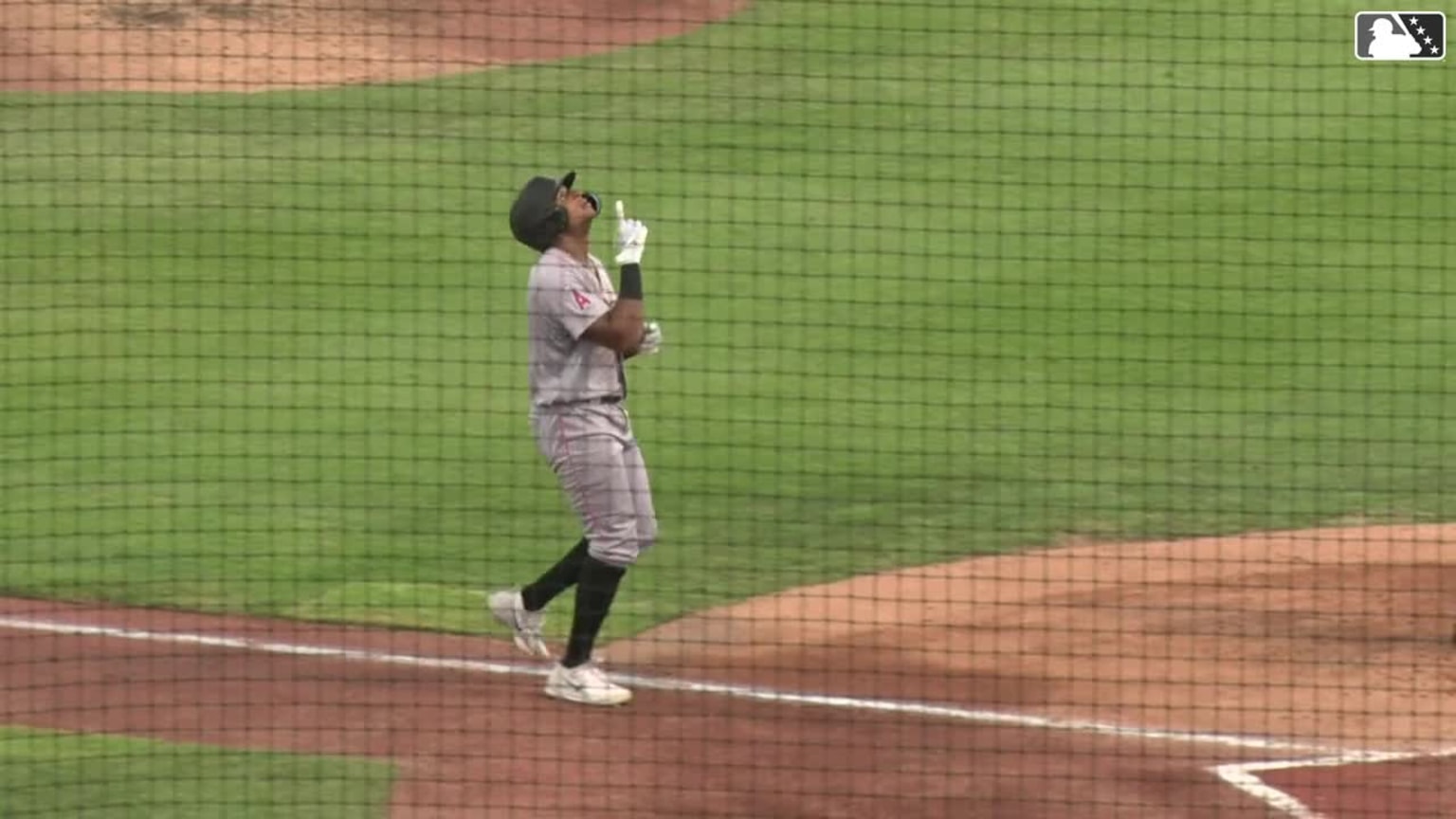 Christian Moore's first homer of his pro career | 08/02/2024 | 66ers