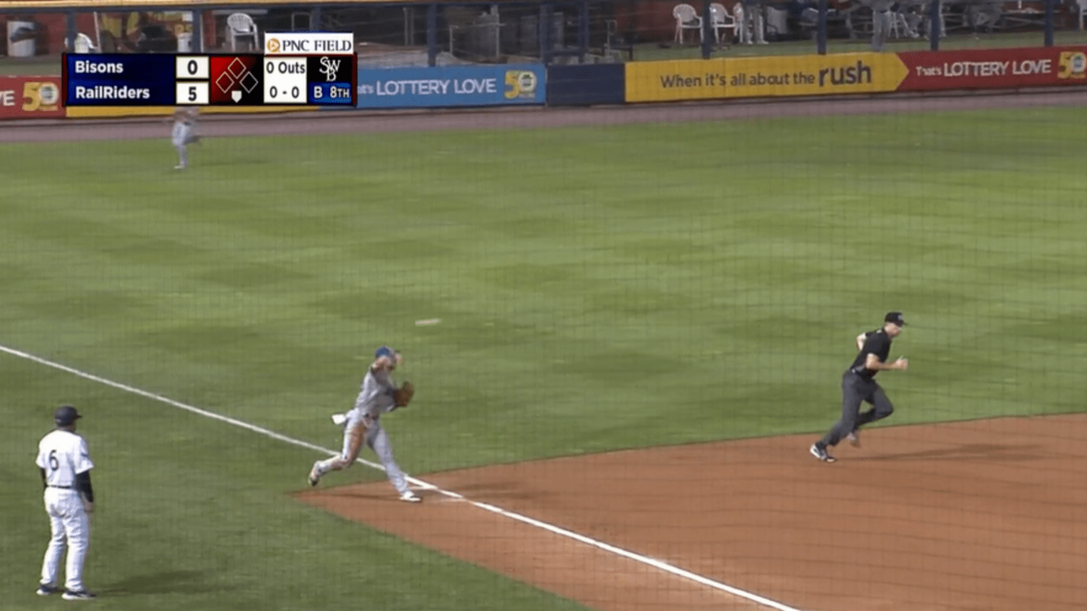 Capra dives into foul ground | 08/06/2022 | MiLB.com