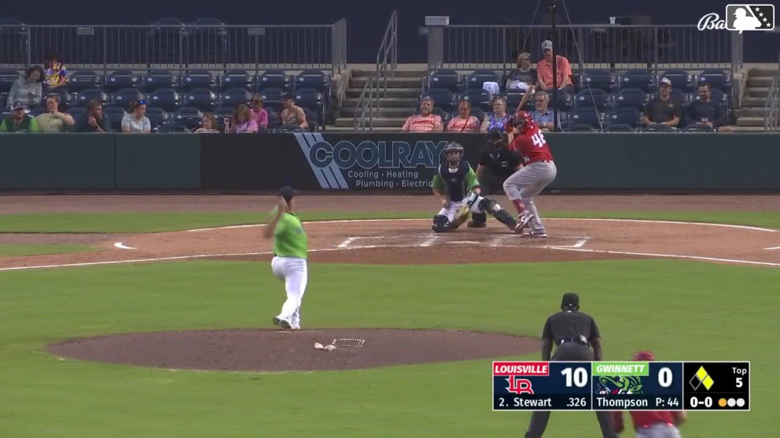 Sal Stewart's three-run homer | 08/14/2025 | Bats