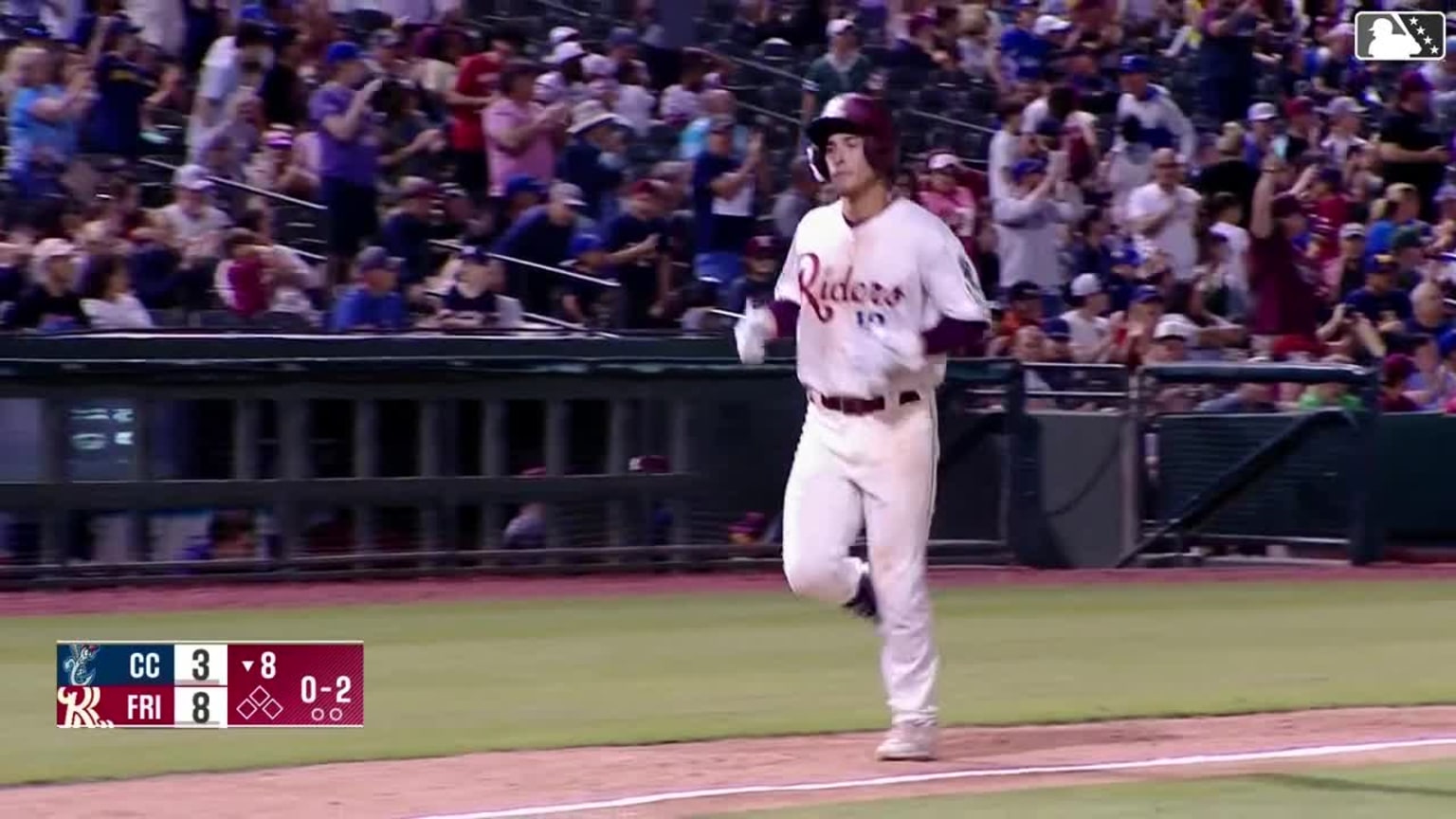 Aaron Zavala's first home run of 2024 | 04/14/2024 | RoughRiders