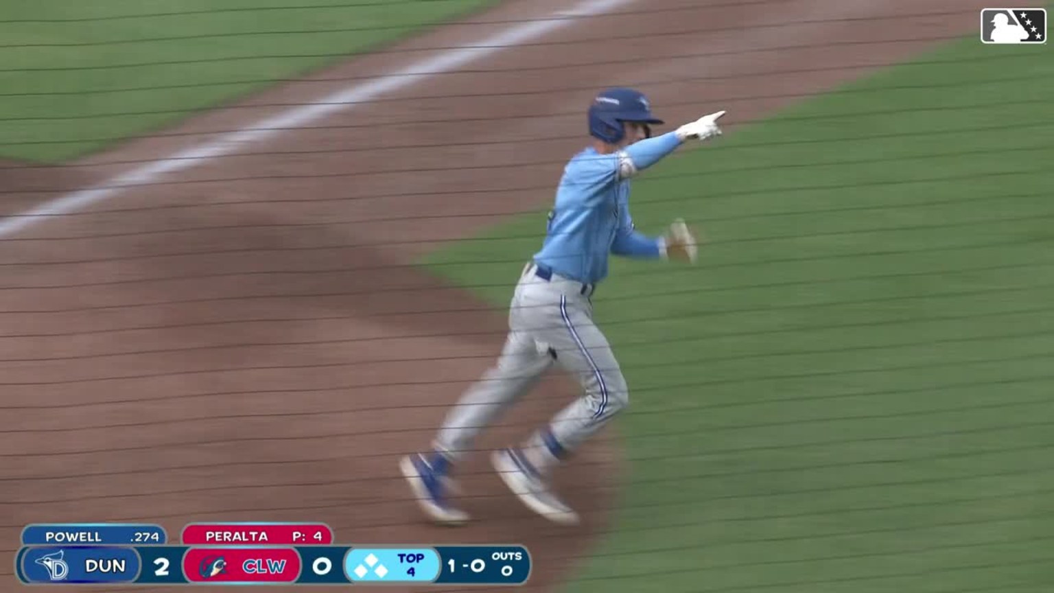 Peyton Powell's first professional home run | 06/19/2025 | Blue Jays