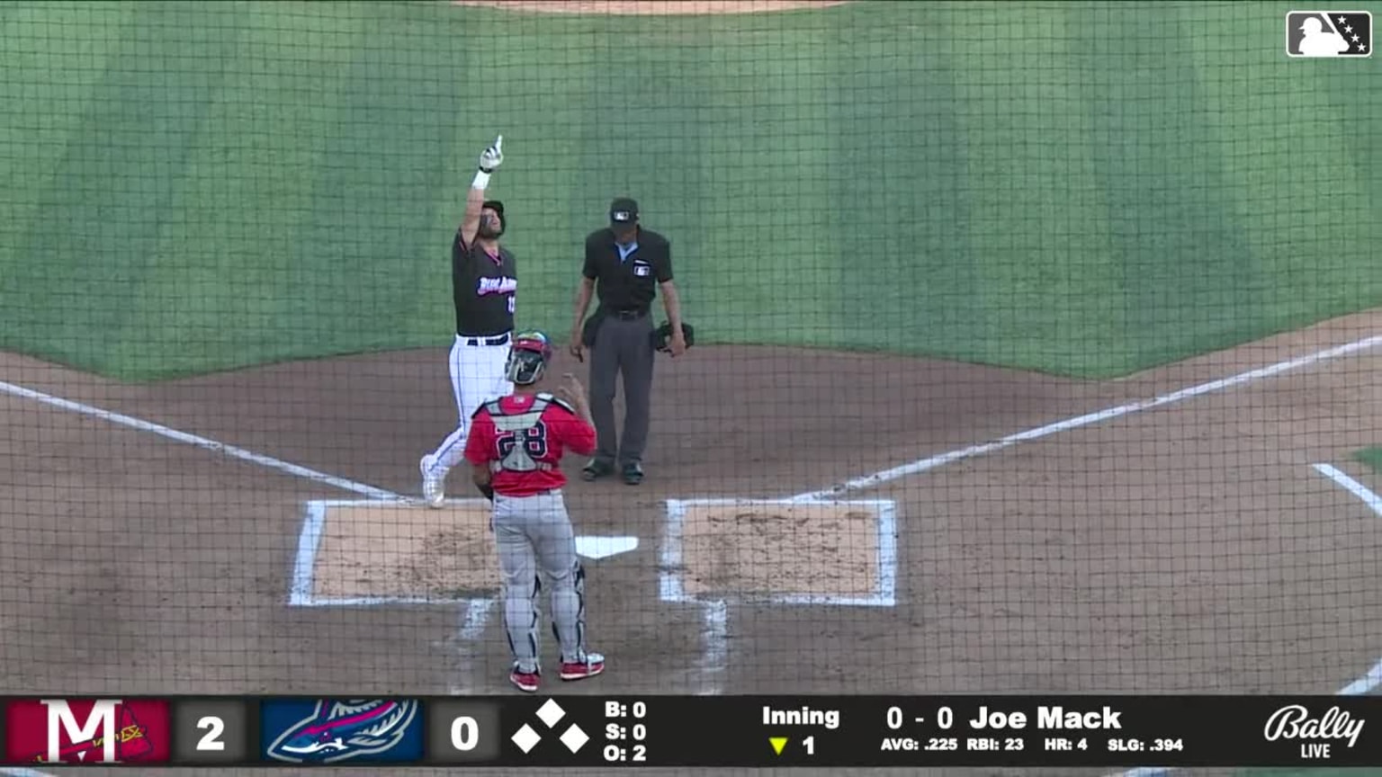 Joe Mack's solo homer | 06/05/2024 | Blue Wahoos