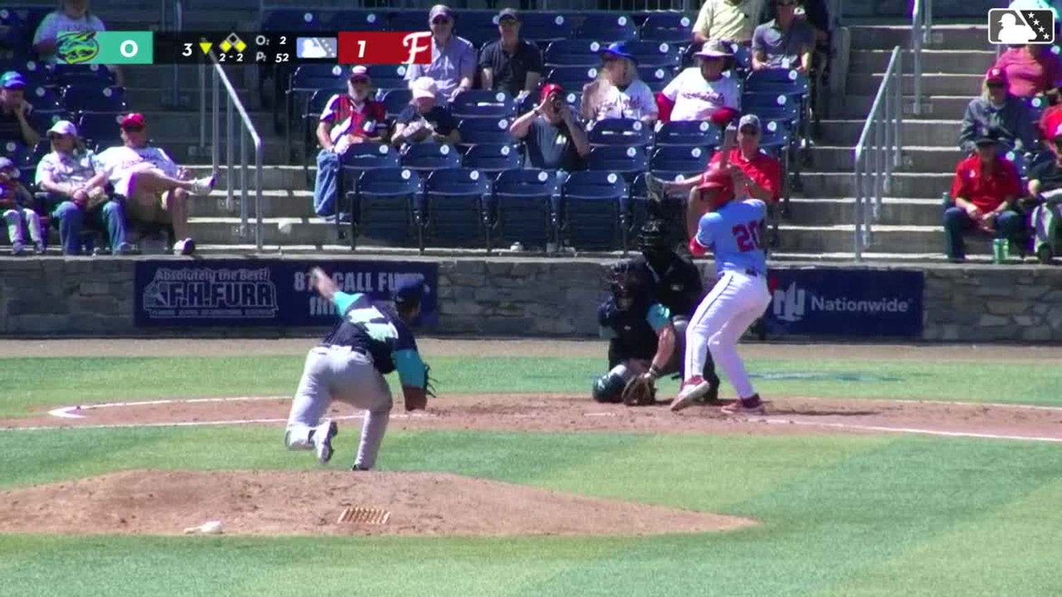 Melkis Hernandez strikes out Caleb Lomavita | 09/05/2024 | Hillcats
