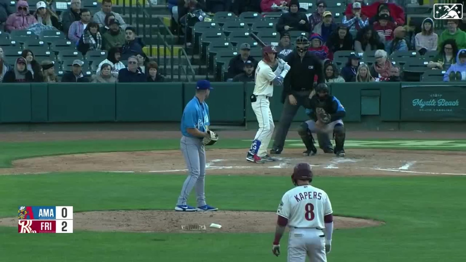 Evan Carter drives in two | 04/07/2023 | RoughRiders