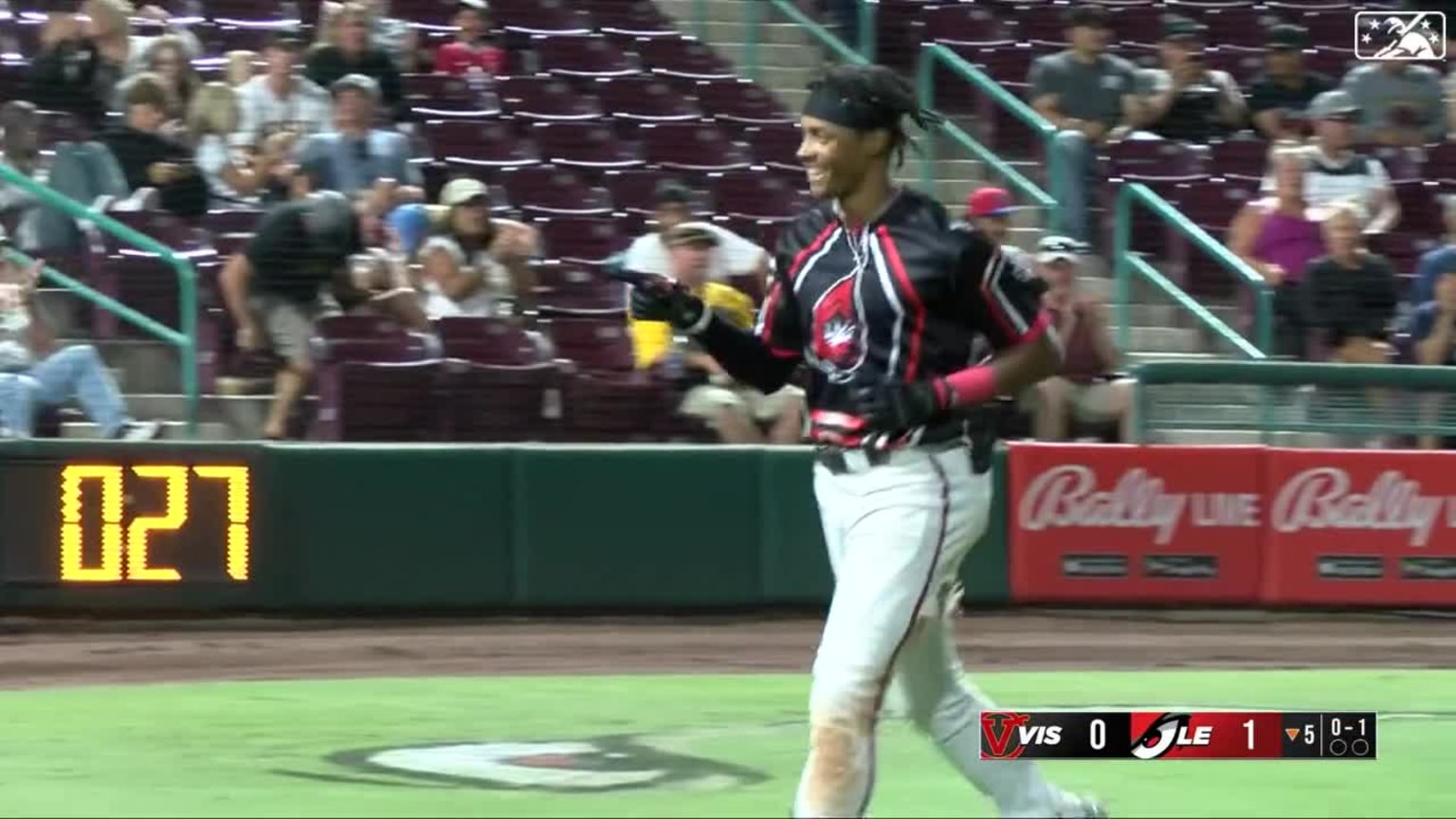 Homer Bush Jr.'s first homer | 08/12/2023 | MiLB.com