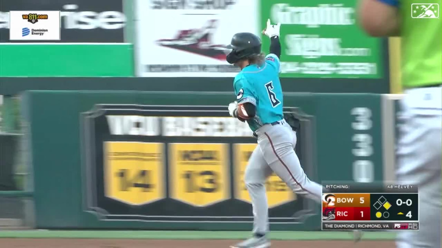John Rhodes' two run homer | 08/12/2023 | Baysox