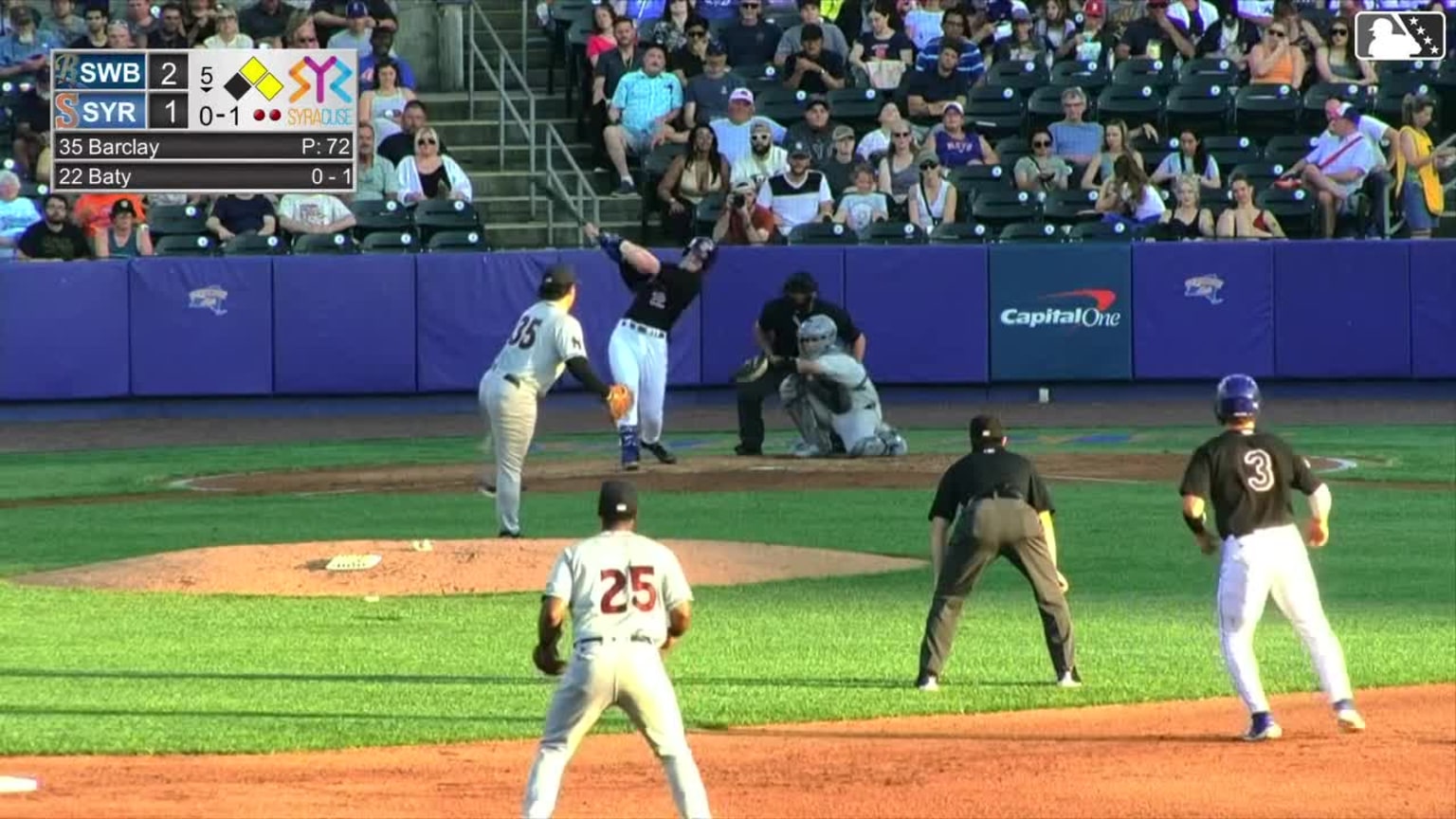 Brett Baty's three-run home run | 07/13/2024 | MiLB.com
