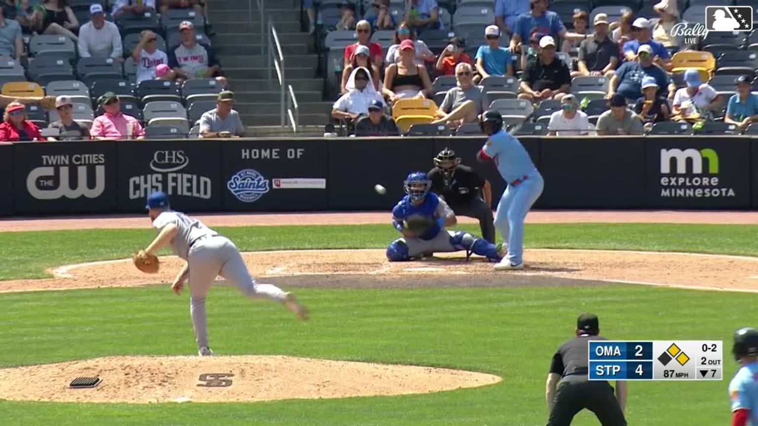 Royals No. 18 prospect Will Klein's third K | 07/24/2024 | Storm Chasers