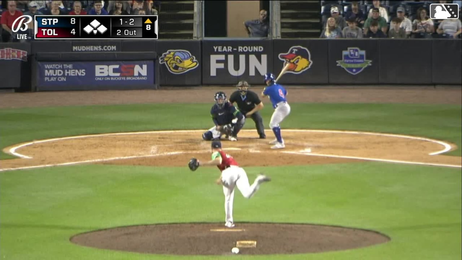 Brenan Hanifee strikes out his fifth batter | 07/20/2024 | Mud Hens