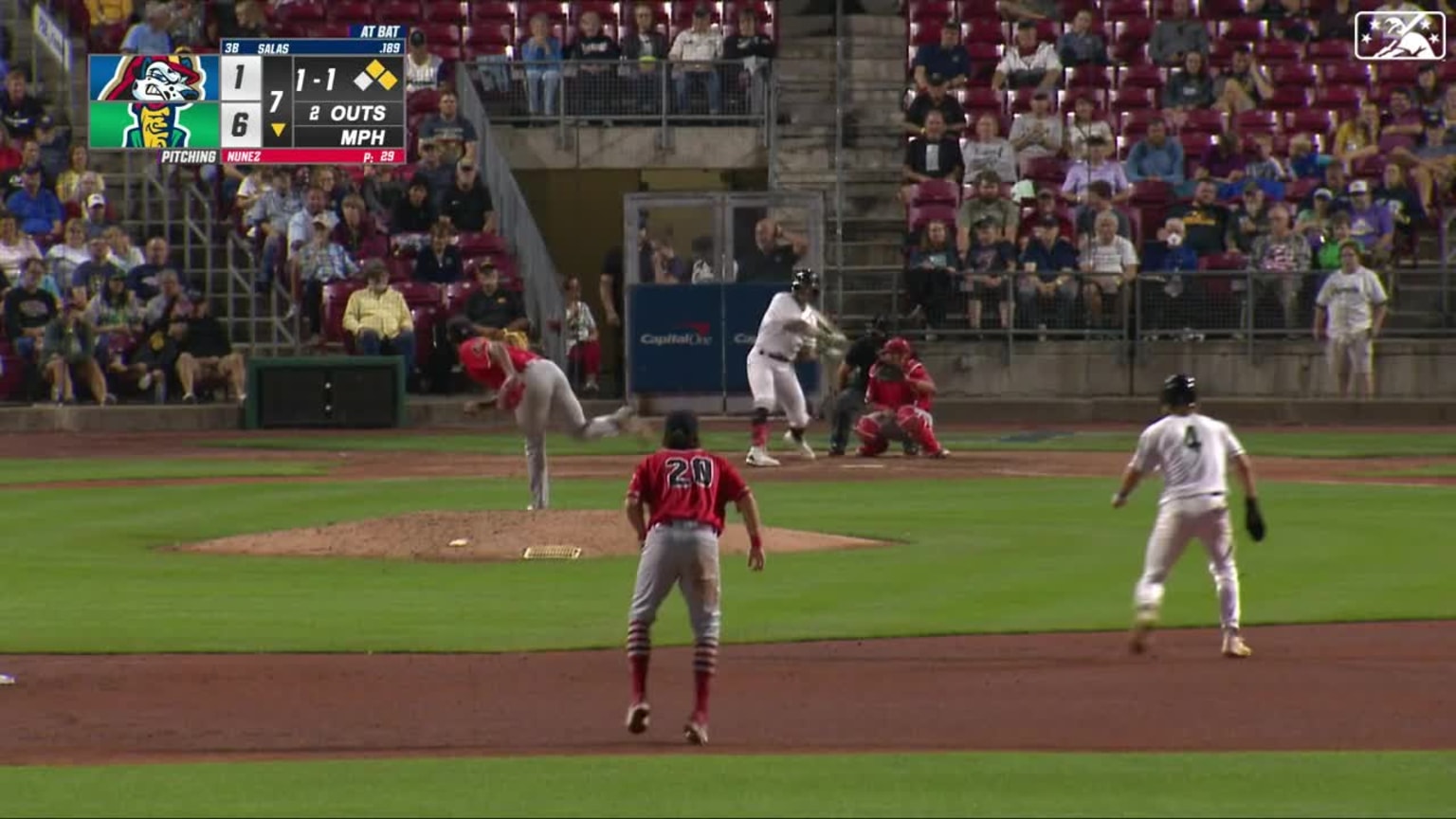 Jose Salas' two-run triple | 09/16/2023 | Kernels